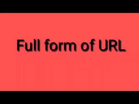 Full form of URL