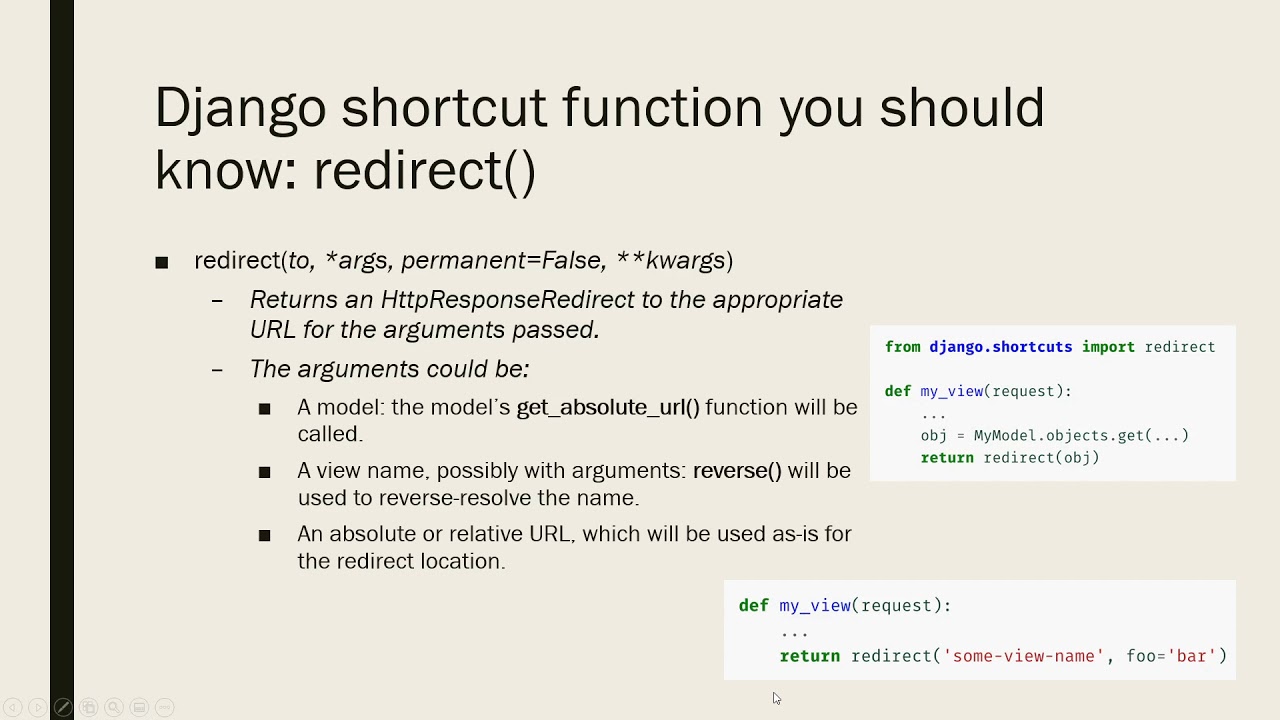 WEEK 4 (Part 2) - Django shortcut function