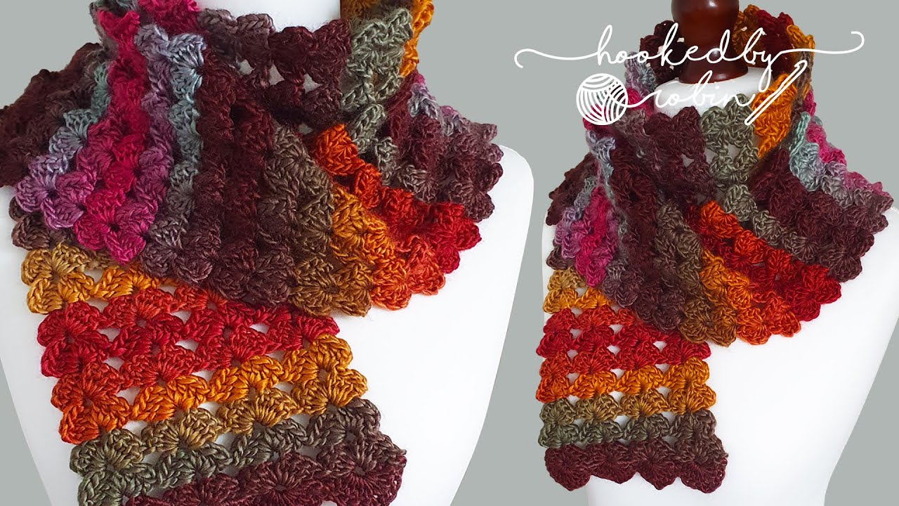 QUICK & EASY Shell Stitch Scarf! ONE ROW REPEAT