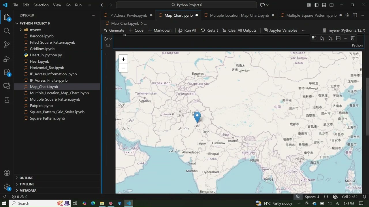 Create an Interactive Map Using Python Folium | Add Markers