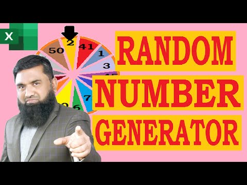 Excel Training | Random Number Generator Excel Data Analysis