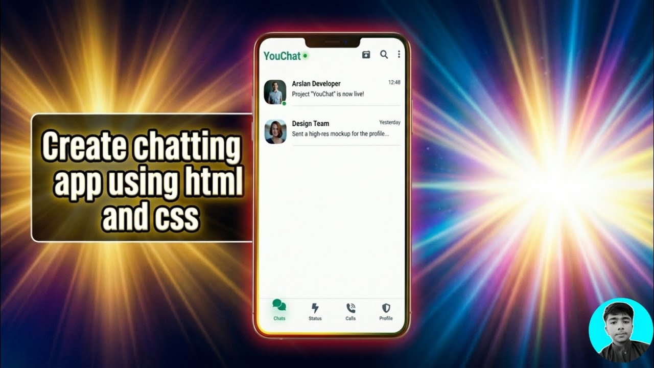 Create Chatting App Ui Using Html & Css