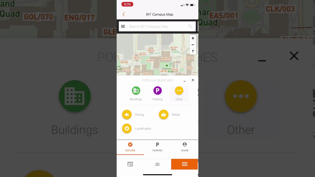 CampusGroups Features & Map