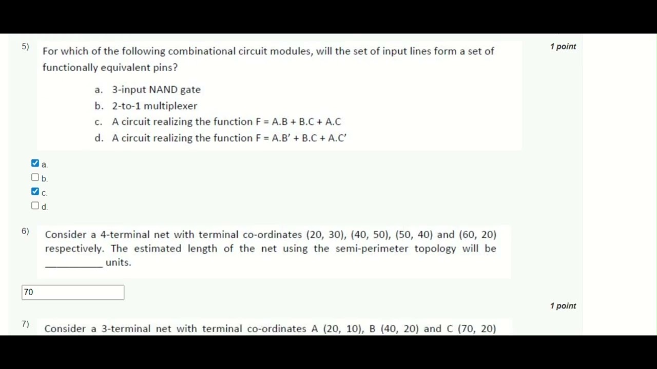 VLSI Physical Design | Week 2 | Assignment 2