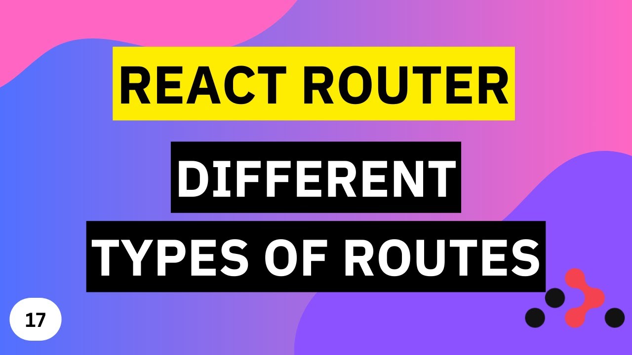 Different Types of Routers | React Router Tutorial