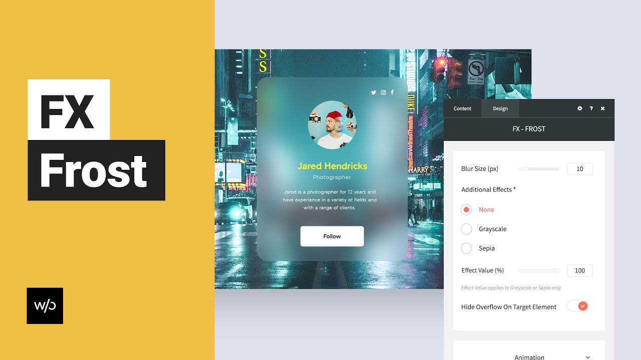 FX – Frost Widget | Tutorial by Without Code