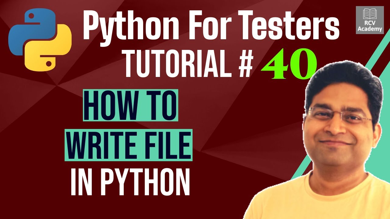 Python for Testers #40 - How to Write Files in Python