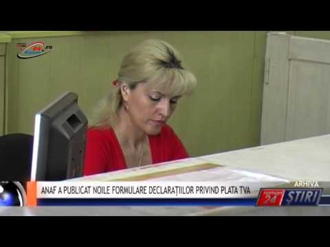 ANAF A PUBLICAT NOILE FORMULARE DECLARAȚIILOR PRIVIND PLATA TVA