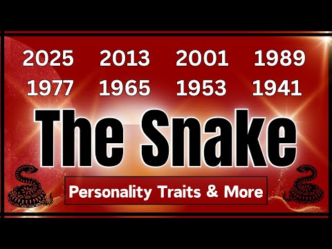 Chinese SNAKE Zodiac Traits, Compatibility & Characteristics.