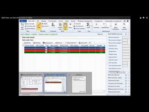 Advanced Supply Chain Software™ for Microsoft Dynamics® AX Order Line Color Coding Based On Status