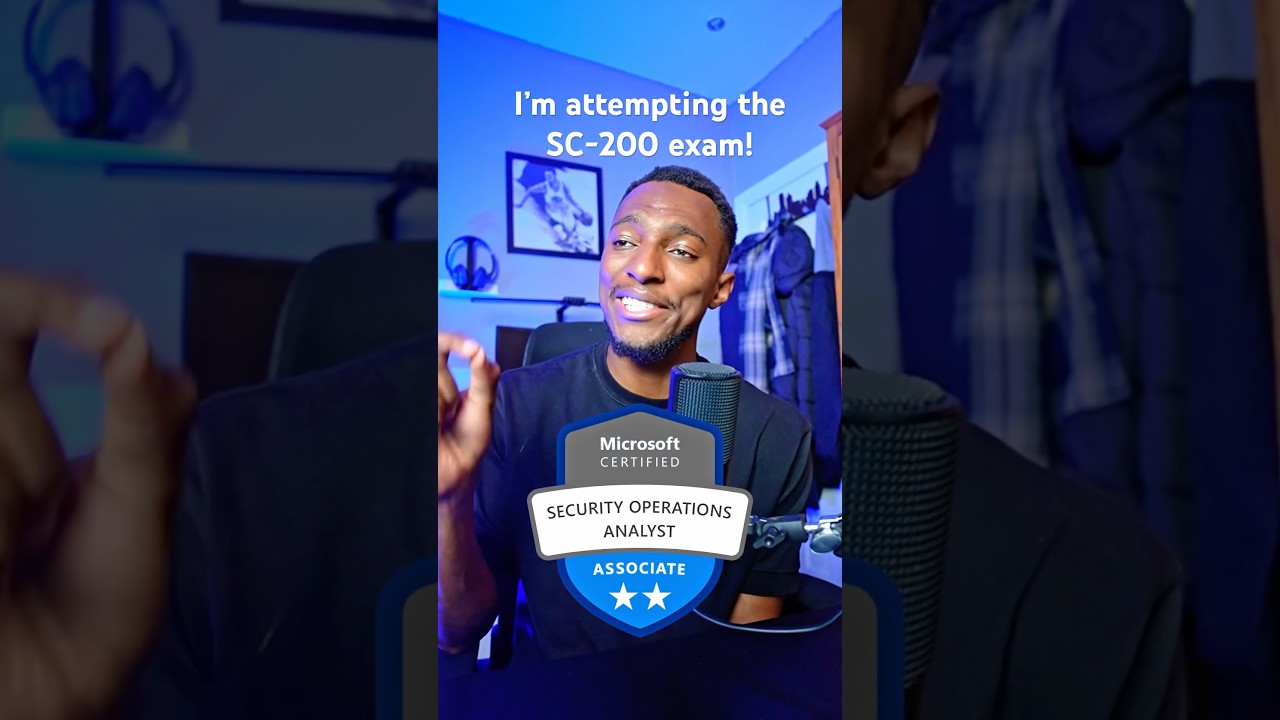 I’m taking the SC-200 Microsoft Certified: Security Operations Analyst Associate Exam!