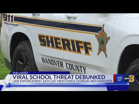 Schools on viral TikTok 'hit list' thought to be in Hanover were actually in Georgia