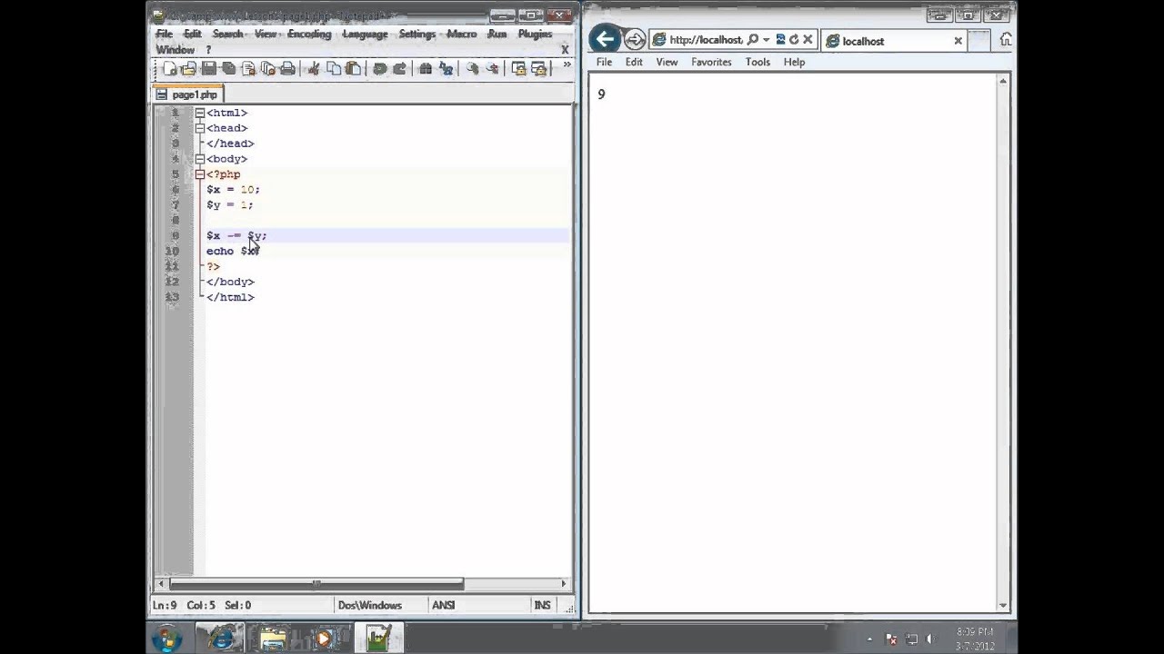 PHP Lesson 24 - Assignment Operators in PHP