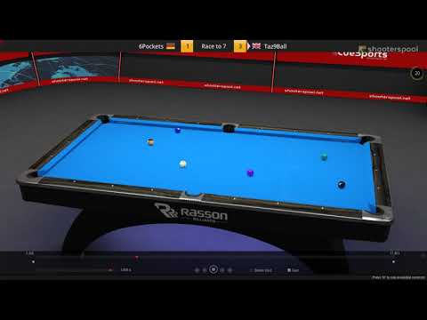 Shooterspool Golden Break with 5 balls potted