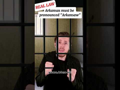 When you say Arkansaw wrong in Arkansas | REAL LAW #shorts #comedy #funny