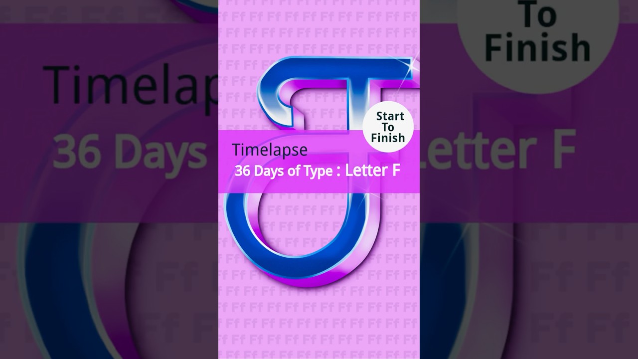 36 Days of Type • Letter F #36daysoftype #timelapse #procreate #adobeexpress