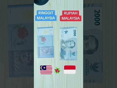 Perbandingan Uang 1 Ringgit Malaysia ke Rupiah Indonesian #shortvideo #shorts #viral