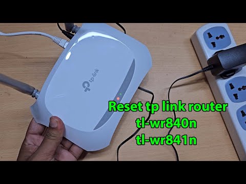 How to reset tp link router tl wr840n tl wr841n
