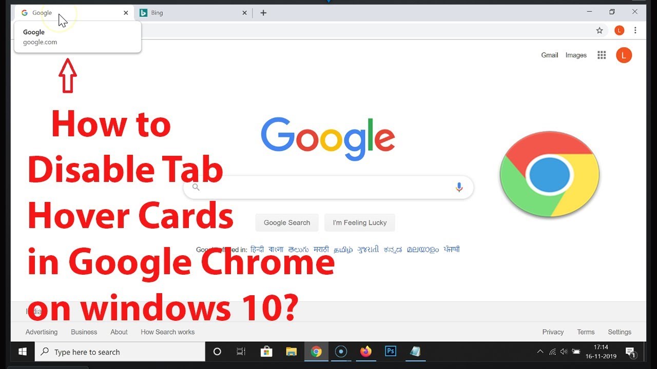 How to Disable Tab Hover Cards in Google Chrome on Windows 10?