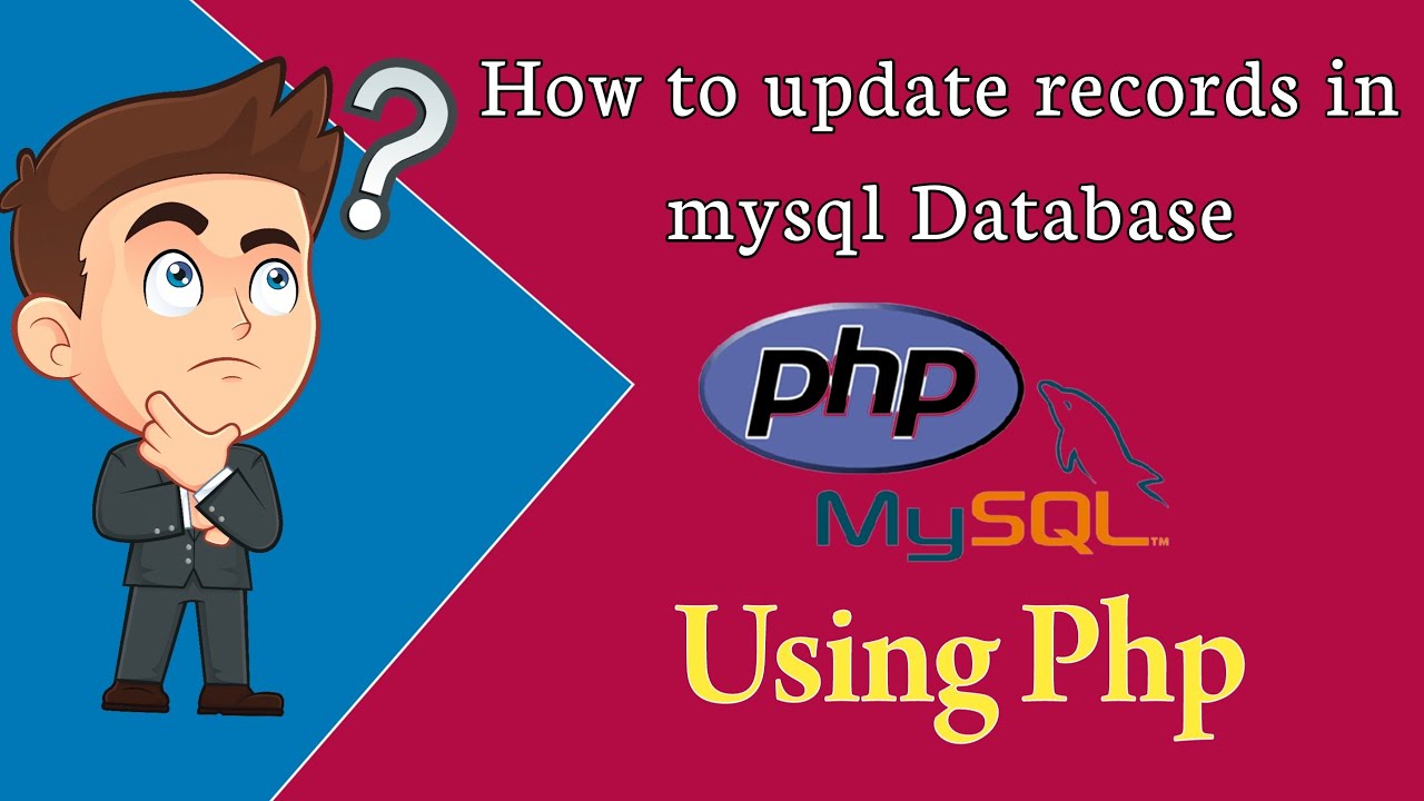 How to update Records in Database using php mysql | phpmyadmin | Php tutorial for Beginners