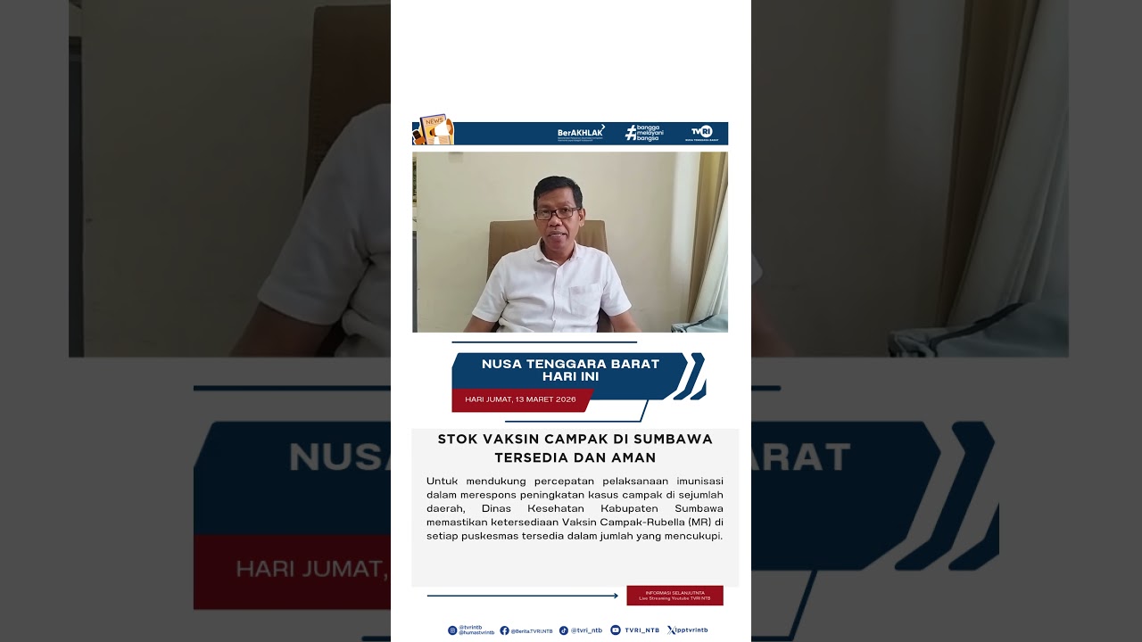 STOK VAKSIN CAMPAK DI SUMBAWA TERSEDIA DAN AMAN