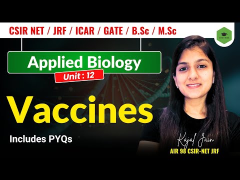 Unit -12-Applied Biology- Vaccines - Various types of vaccines in Different diseases -CSIR-NET ...