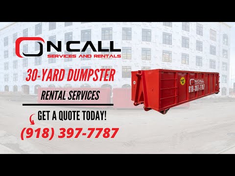 30-Yard Roll-Off Dumpster | OnCall Services & Rentals