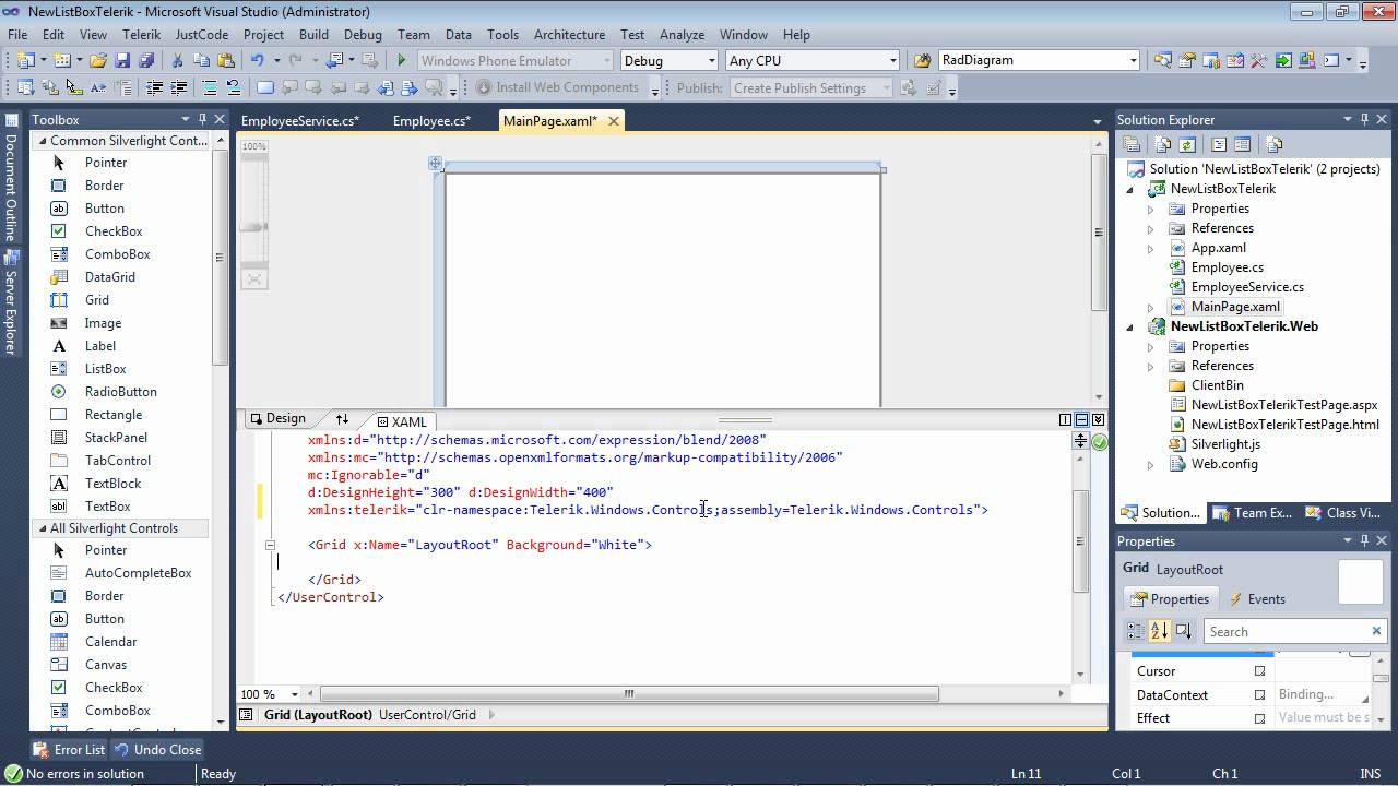 ListBox - Part 1: Getting Started (Silverlight & WPF)