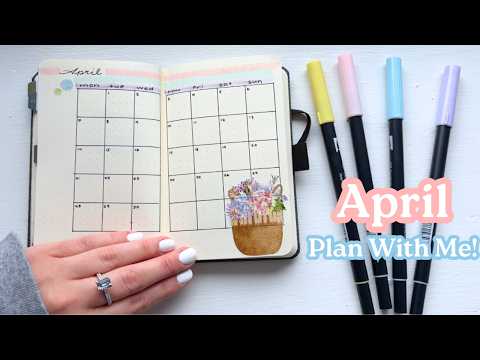 April 2025 Bullet Journal Plan With Me ???? | ft. MsBlue Jewlery