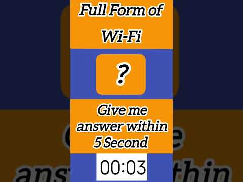 Full form of wi-fi? #shorts #computer #youtubeshorts #wifi #youtubeshort #ytshorts #ytshort