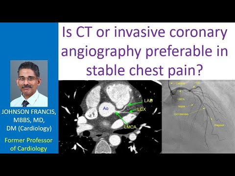 Is CT or invasive coronary angiography preferable in stable chest pain?