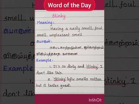 Word of the Day #shortsfeed #stinky #stinkytofu #english #nasty
