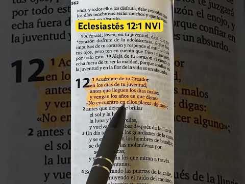 AcuĂ©rdate de tu creador #biblia #palabradedios #sabidurĂa #diosteama
