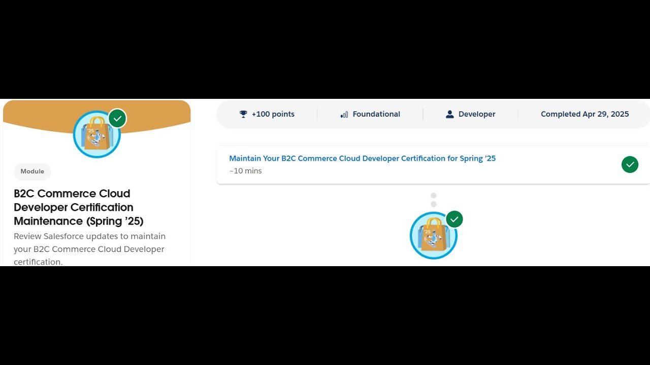 Maintain Your B2C Commerce Cloud Developer Certification for Spring ’25