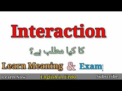 Interaction Meaning in Urdu