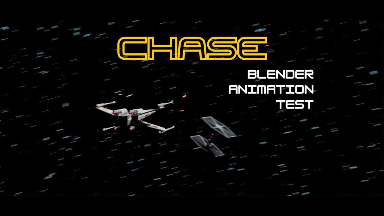 Chase a Blender Star Wars Animation test