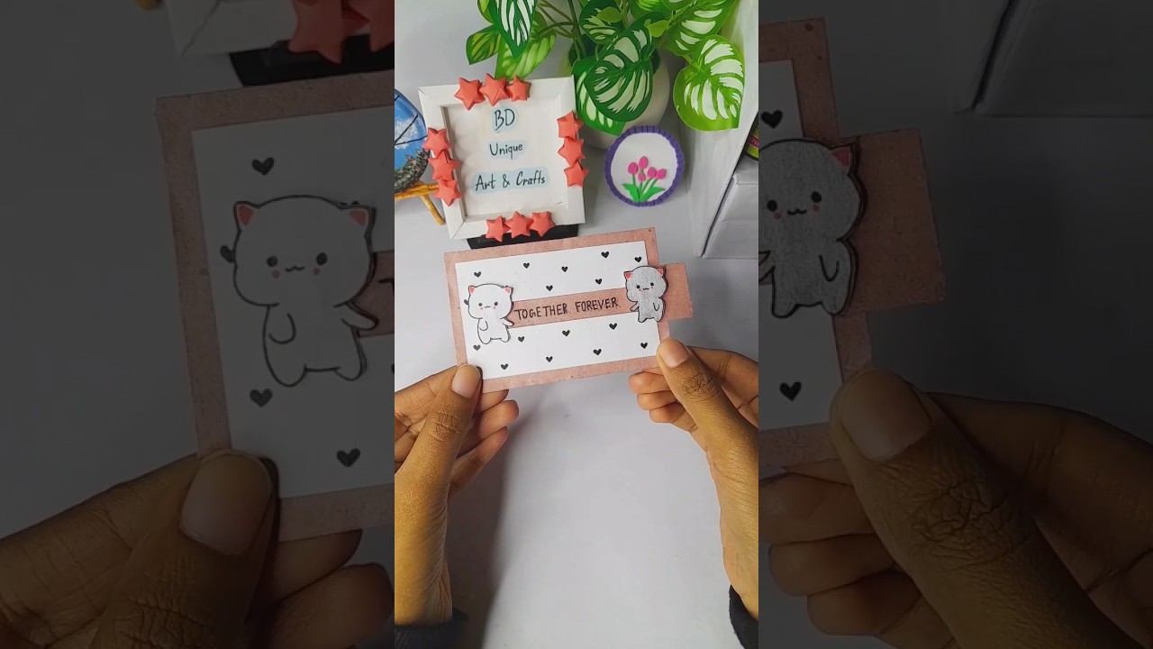 DIY slider card idea❤️ #diy #art #artandcraft