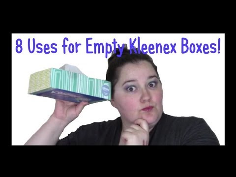 8 Uses for Empty Kleenex Boxes! Upcycle Craft!