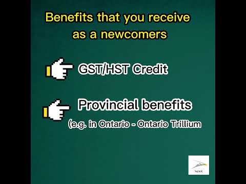 Welcome to Canada - GST/HST credit