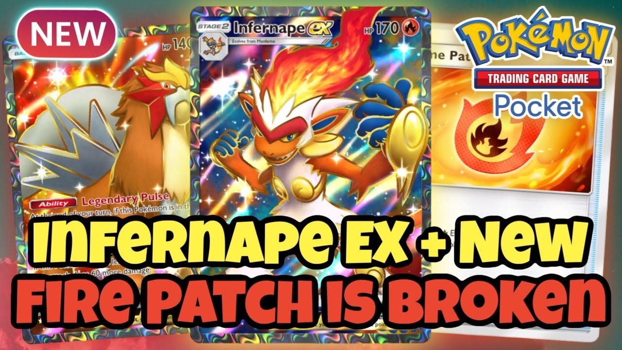 INFERNAPE EX + Brand NEW Fire Patch Is Broken ! | Pokémon TCG Pocket