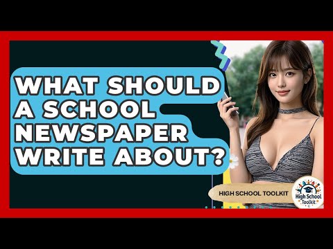 What Should A School Newspaper Write About? - High School Toolkit