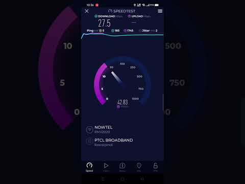 NOWTEL Internet Speed Test in Rawalpindi - Ookla Speed Test #automobile
