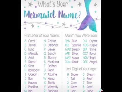 What’s Your Mermaid Name?! “Interactive Me”