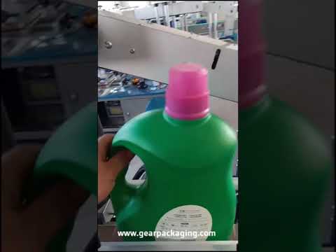Automatic double heads vertical bottle labeling machine for clothing washing laundry liquid bottle