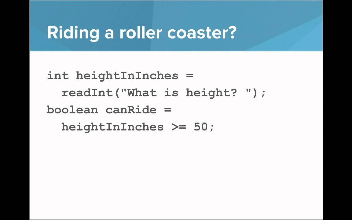 ap java comparison operators