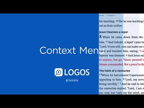 How to Use the Context Menu | Logos Bible Software