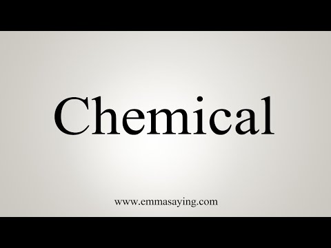 How To Say Chemical