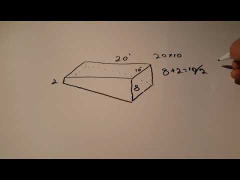 How to calculate the volume of a rectangular swimming pool