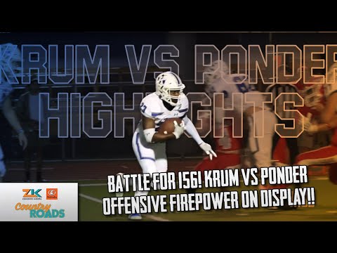 107 POINTS COMBINED!! | Krum at Ponder - 2022 Week 3 DFW High School ...