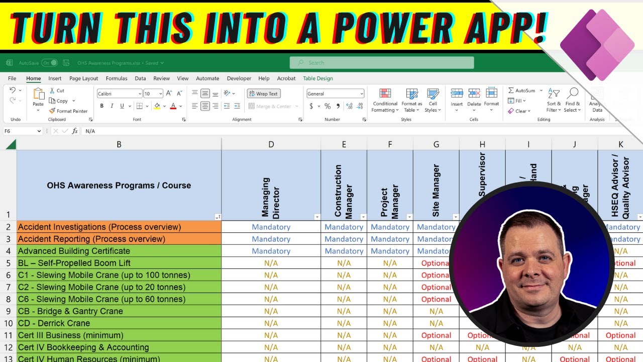 Easy Conversion of Spreadsheets into Power Apps
